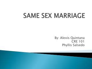 PPT SAME SEX MARRIAGE PowerPoint Presentation Free Download ID
