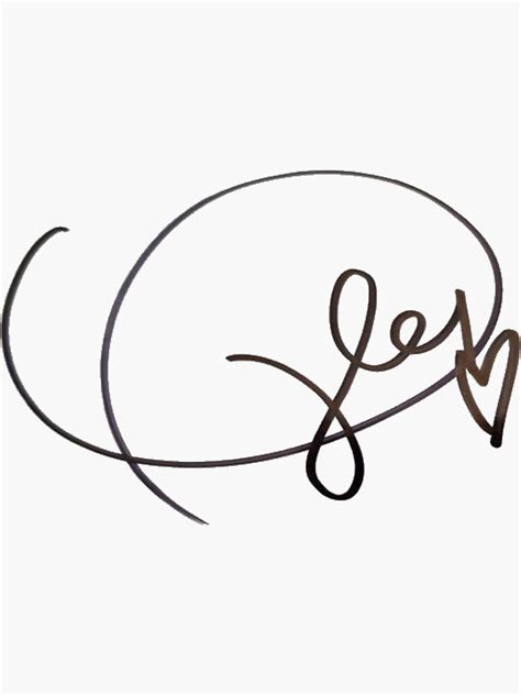 Taylor Swift Signature Sticker For Sale By Nowayitsrevn Redbubble