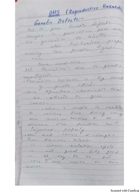 Solution Reproductive Hazards Studypool