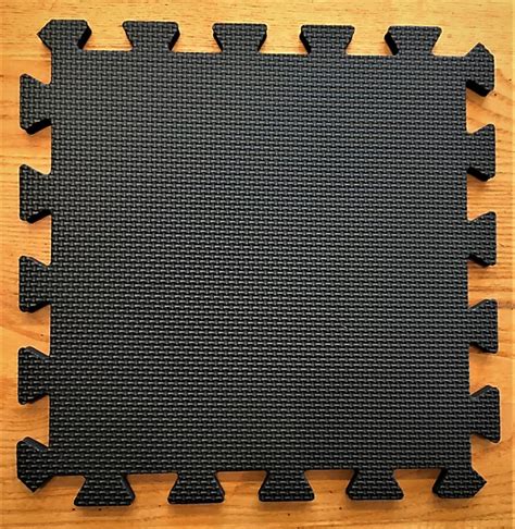 Warm Floor Interlocking Floor Tiles With Straight Edging Strips Black Workshops Cabins