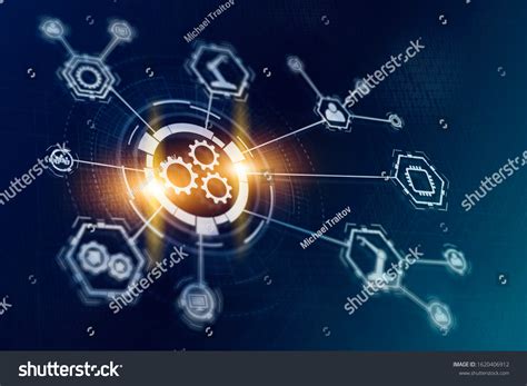 Automation System Optimisation Business Industrial Process Stock