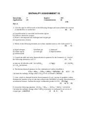 Understanding Enthalpy Sign And Calculation Methods For Course Hero