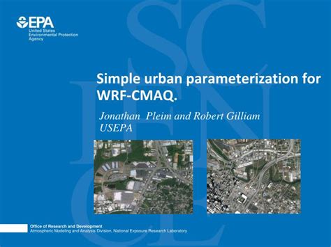 Ppt Simple Urban Parameterization For Wrf Cmaq Powerpoint Presentation Id2752747