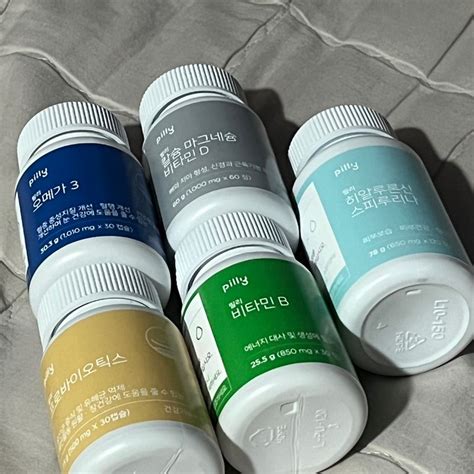지님의 히알루론산 스피루리나프로바이오틱스오메가3칼슘 마그네슘 비타민d비타민b 추천 후기 맞춤영양제 필리