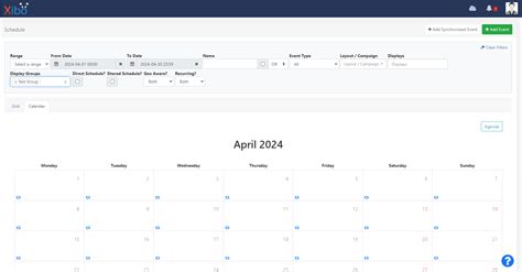 Scheduling Future Dates Cms Features And Functionality Xibo Community