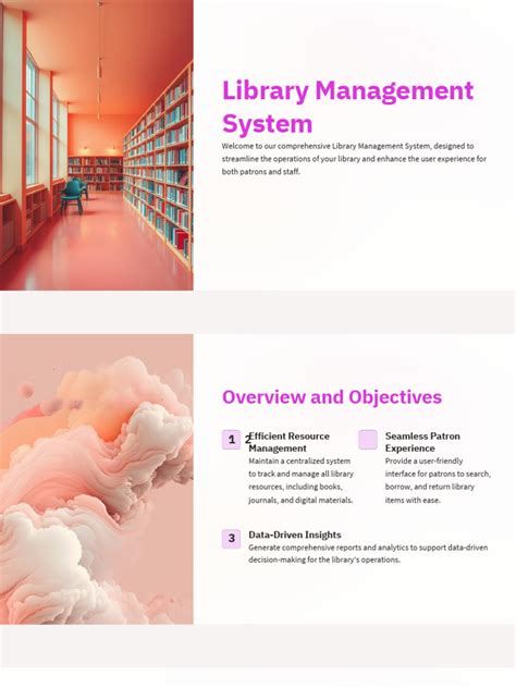 Library Management System Ppt Pdf Libraries Information