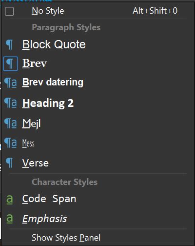 Styles Not Working Properly Scrivener For Windows Literature And Latte Forums