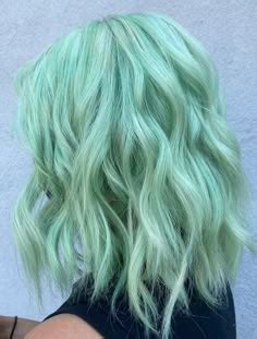Mint Green Hair Green Hair Dye Dyed Hair Pastel Mint Green Hair