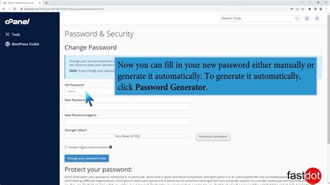 How To Change An Account Password In CPanel