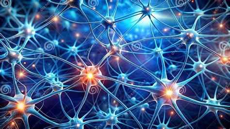 Interconnected Synapses A Tapestry Of Neural Communication Generative Ai Stock Illustration
