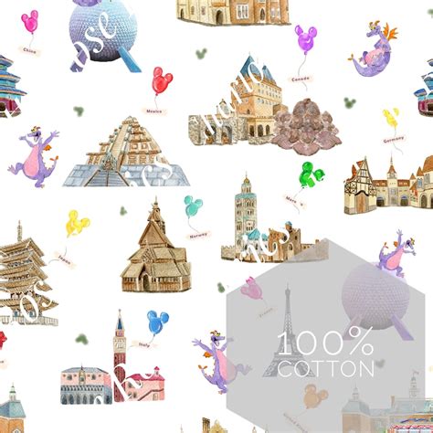 Epcot Fabric Etsy