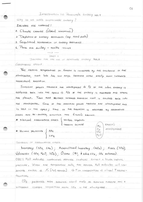 Lecture Notes Lectures 1 18 Renewable Energy 04 22752 Studocu
