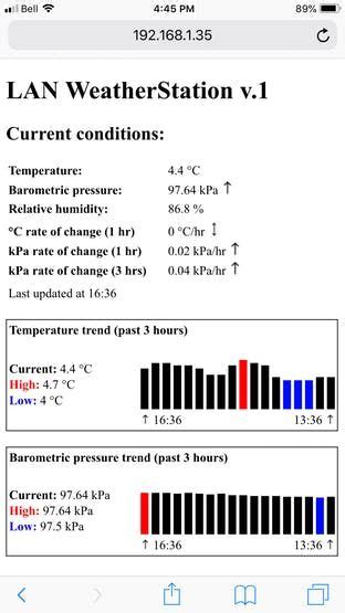 Lan Weatherstation With Web Interface Phpmysql Backend Arduino Web