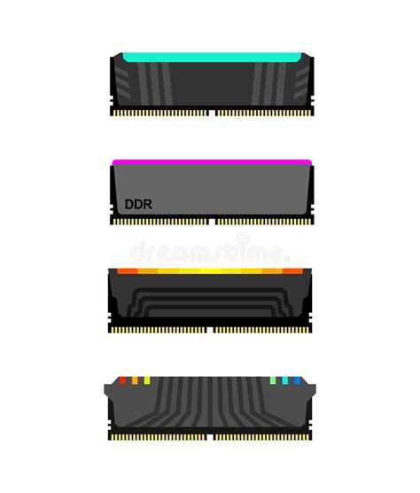 RAM Memory Card Random Access Memory Isolated Stock Vector Illustration Of Holding Abstract