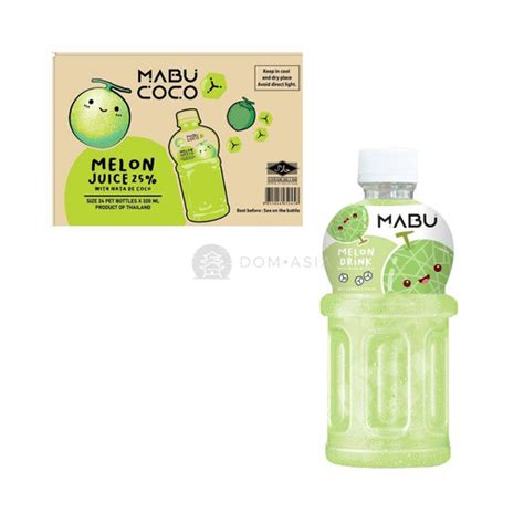 Napój O Smaku Melona Mabu Coco 320ml X 24szt Krt Nuoc Dua Luoi Mabu Coco 320ml X 24szt Krt
