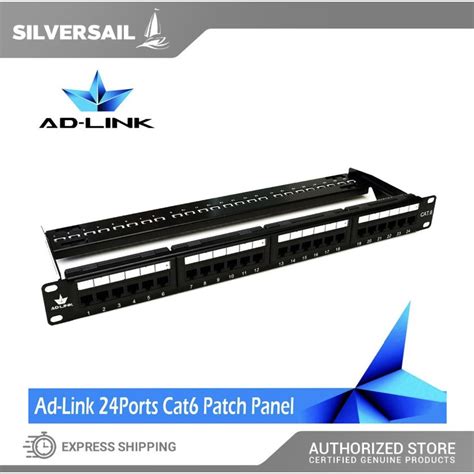 Ad Link 24 Ports Patch Panel Cat6e Fully Loaded 1ru 24 Port Patch Panel Cat6 Shopee Philippines
