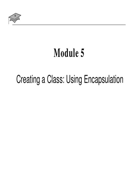 pdf module 5 creating a class using encapsulation dokumen tips