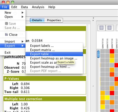 how to open gitools results with a spreadsheet editor — gitools 2 3 0