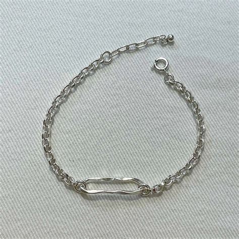 어나더베이스 어나더베이스 오링 체인 브레이슬릿 Silver925 체인팔찌 세련 시크 모던 위시버킷