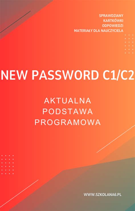 New Password C1c2 Sprawdziany Sprawdziany Z Odpowiedziami