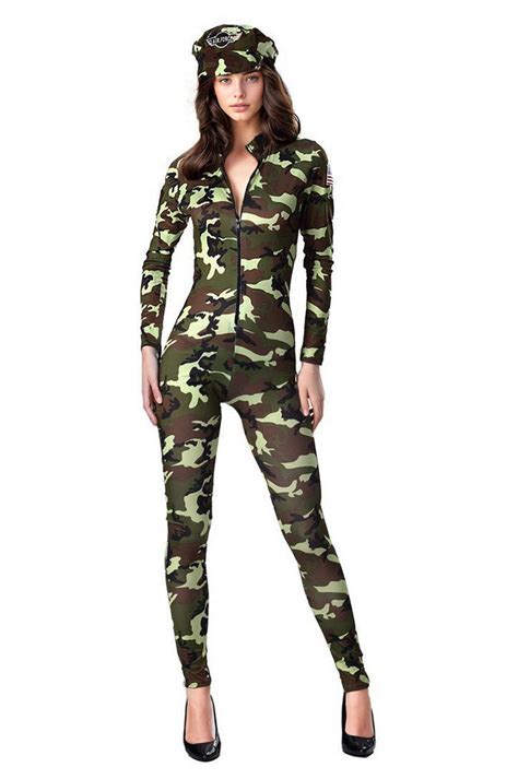 Camo Cutie Halloween Costume Camouflage Jumpsuit Costume