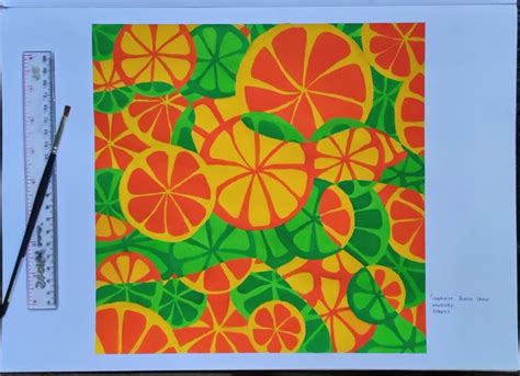 Overlapping Nirmana Art Drawing