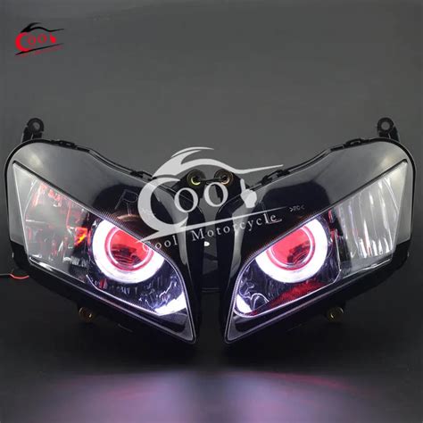 1 Set Projector Headlight Hid White Angel Red Demon Eyes For Honda Cbr