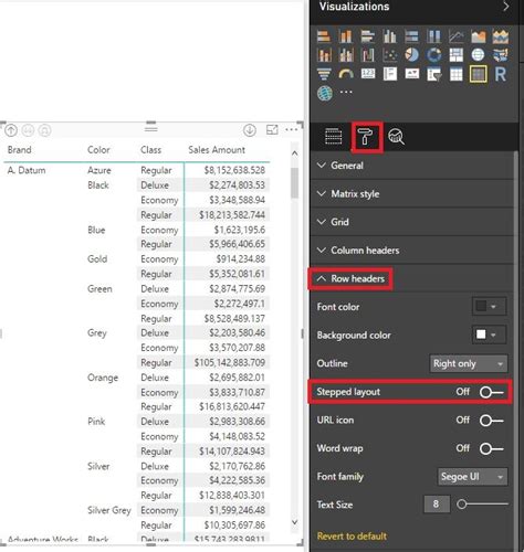 solved new matrix visual hierarchy side by side microsoft fabric