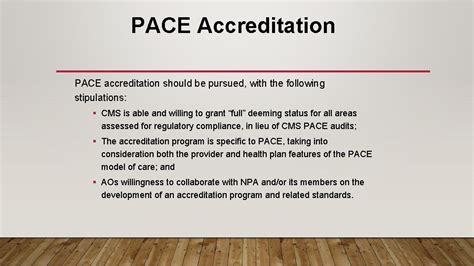 Accreditation And Pace March 13 2018 Pace Accreditation