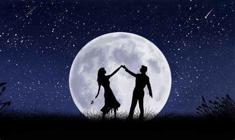 A Couple Dancing In Moonlight Digital Drawing By Seensaysalman