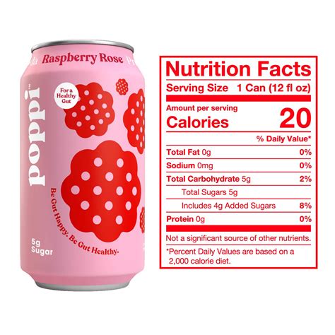 Poppi Prebiotic Soda Nutrition Facts Factory Wholesaler