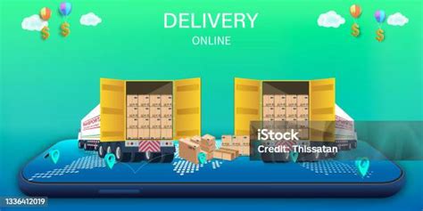 물류 온라인 배달 서비스 온라인 주문 추적 배달 가정 및 사무실 도시 물류 창고 트럭 지게차 택배 벡터 그림입니다 개념에 대한 스톡 벡터 아트 및 기타 이미지 Istock