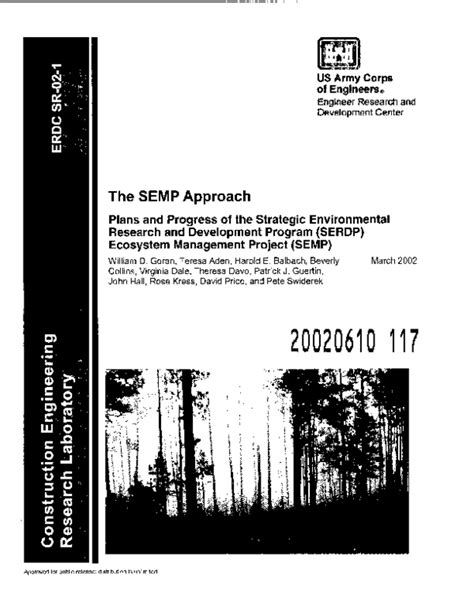 Pdf The Semp Approach Plans And Progress Of The Strategic