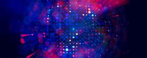 Abstract Macro Of Quantum Computing Qubit Cell Subatomic Patterns Of