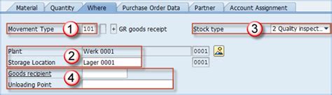 how to create goods receipt in sap migo mb1c mb03