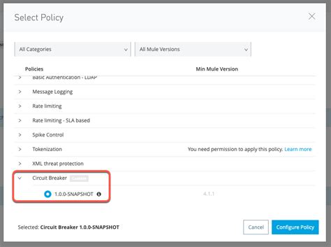 How To Implement A Custom Policy In API Manager Circuit Breaker Policy MuleSoft Developers