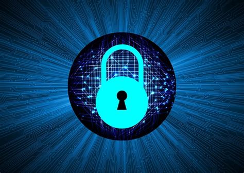 디지털 배경 사이버 보안에 닫힌 자물쇠 프리미엄 벡터