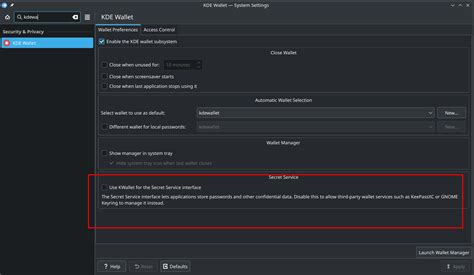 Replace Kwallet With KeePassXC As Keyring Software Applications Manjaro Linux Forum