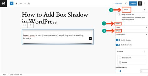 How To Add Box Shadow In WordPress