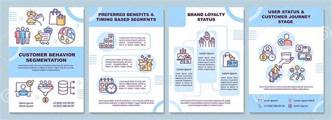 Customer Behavior Segmentation Brochure Template Stock Vector Illustration Of Customer Poster