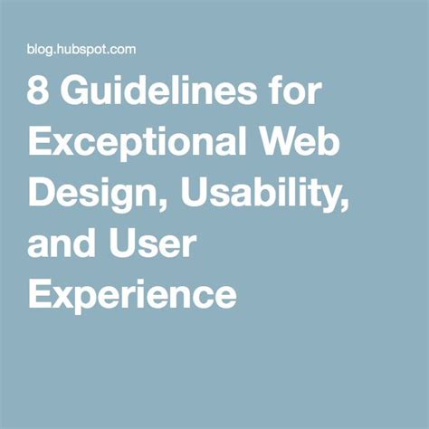 9 Guidelines And Best Practices For Exceptional Web Design And Usability
