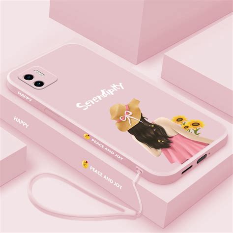 Casing Vivo Y15s Y15a Y33s Case Character Pattern Silicone Straight