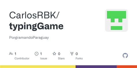 github carlosrbk typinggame porgramandoparaguay