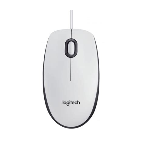 Logitech M100 Mouse Wired Optical Usb White Eic Telecom