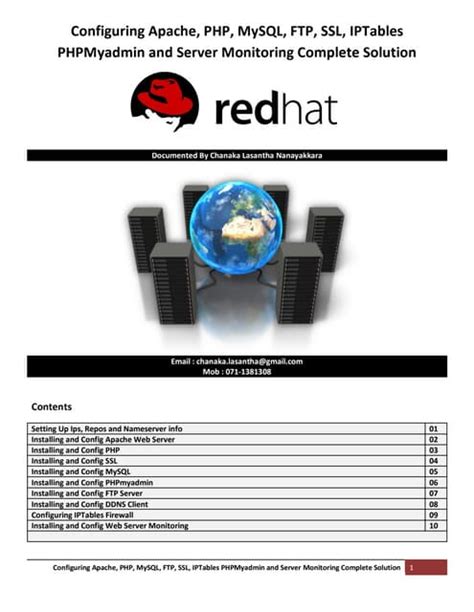 Configuring Apache Php My Sql Ftp Ssl Ip Tables Phpmyadmin And