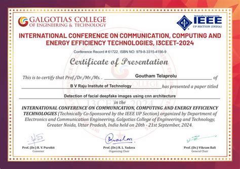 Telaprolu Goutham On Linkedin Deepfakedetection Deeplearning Cnn