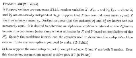 Solved Problem 3 20 Points I Suppose We Have Chegg Com