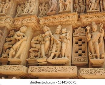 Erotic Sculptures Sex Poses Man Kajuraho Stock Photo Shutterstock