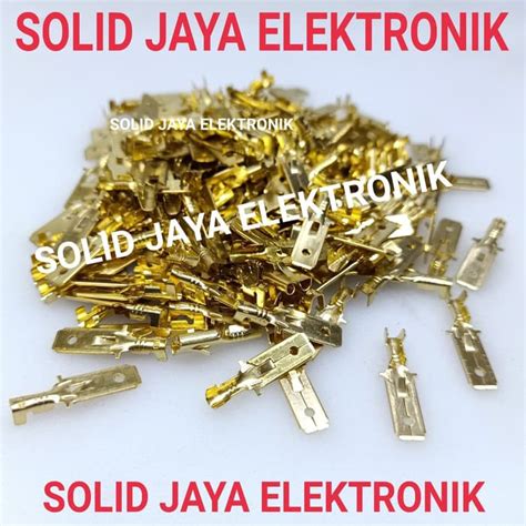 Jual Skun Kabel Gepeng Mm Male Sekun Kabel Cowo Laki Male Soket Terminal Kabel Skun Elektronik