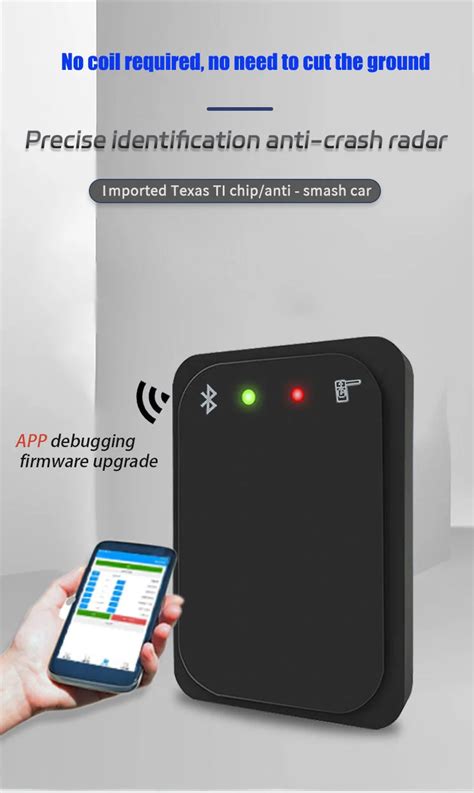 Vehicle Sensor Boom Barrier Anti Smashing 79ghz Microwave Bluetooth Loop Detector Automatic Car